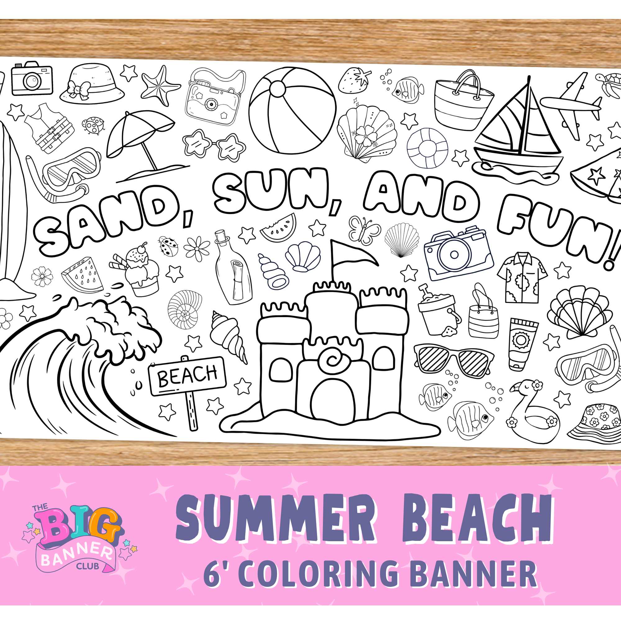 banner coloring sheet